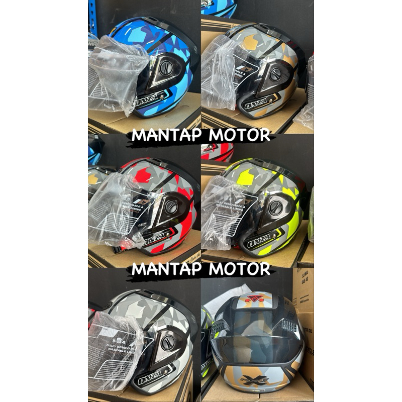 ONZA HELMET RS3 CAMO SERIES ADA SIRIM OPEN FACE HELMET SAIZ L60 SIZE L ...