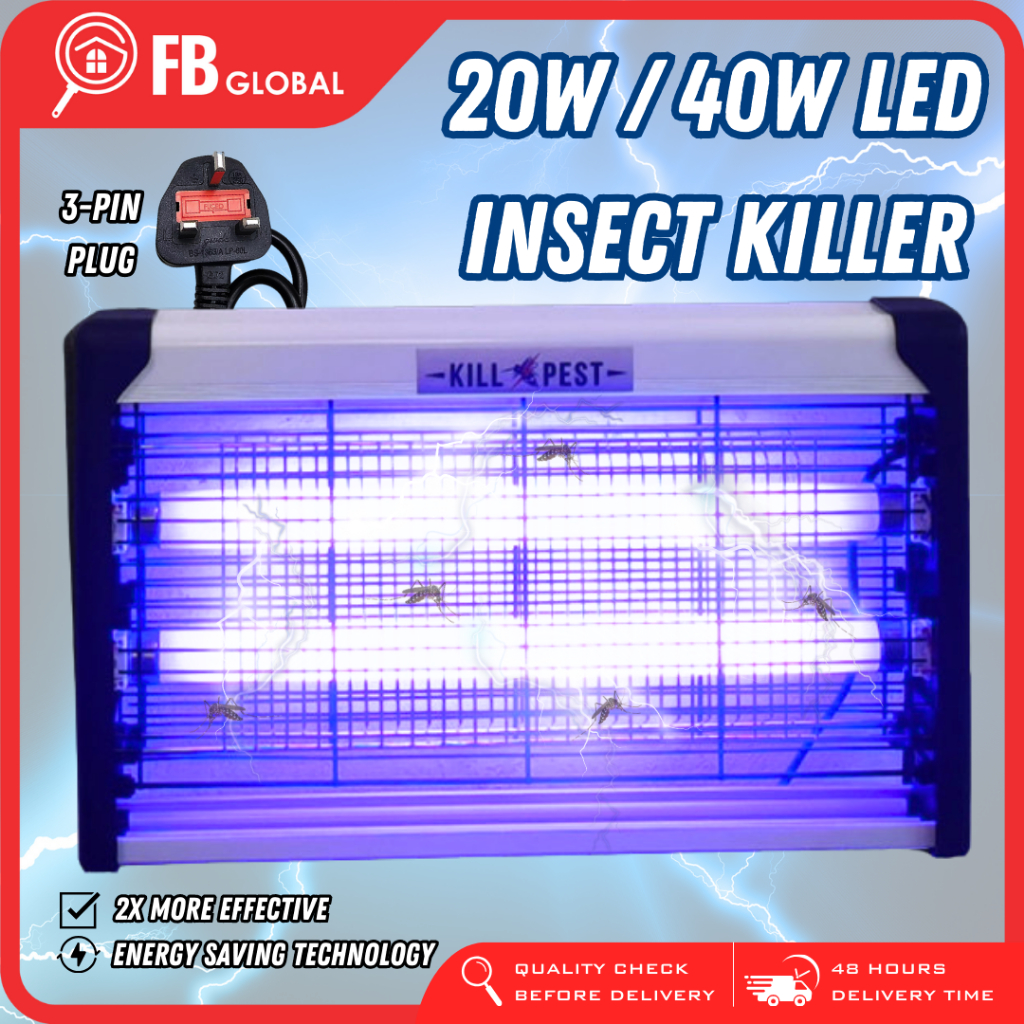 20W/40W Electric Mosquito Killer Lamp Electric Pest Killer Insect Killer Fly Trap Perangkap ...