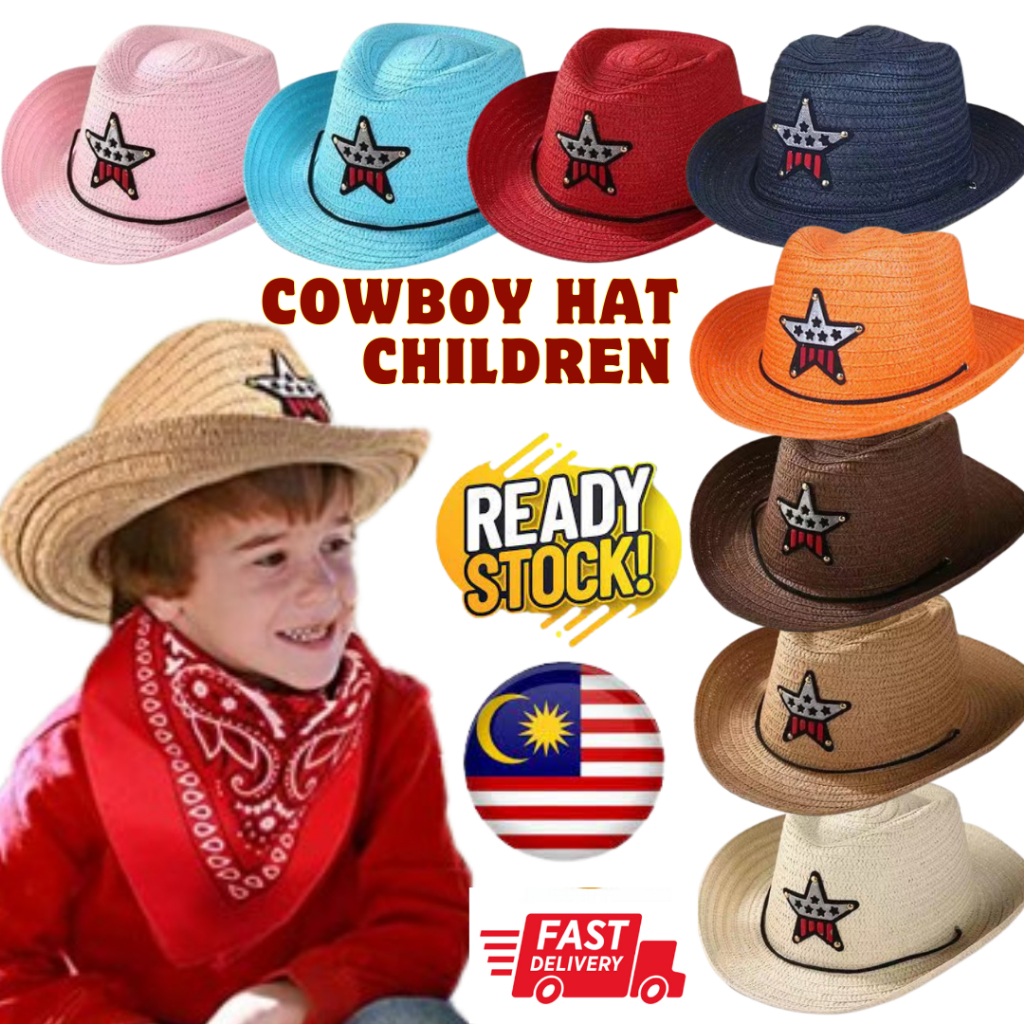 Topi Budak Lelaki Topi Budak Perempuan Topi Pantai Topi Straw Children ...