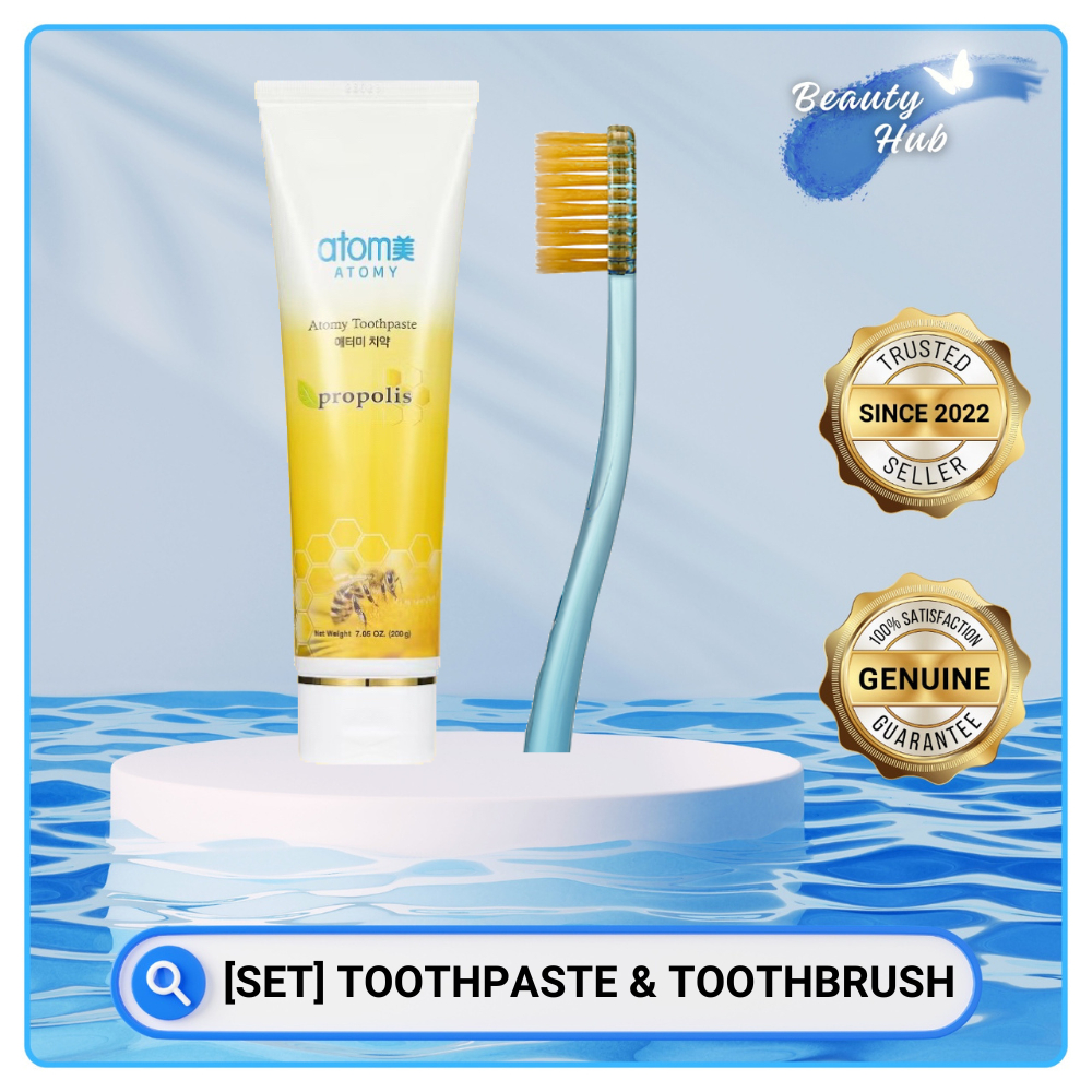 [SET] ATOMY Toothpaste Propolis 200g (1pc) & Slim Toothbrush (1pc ...