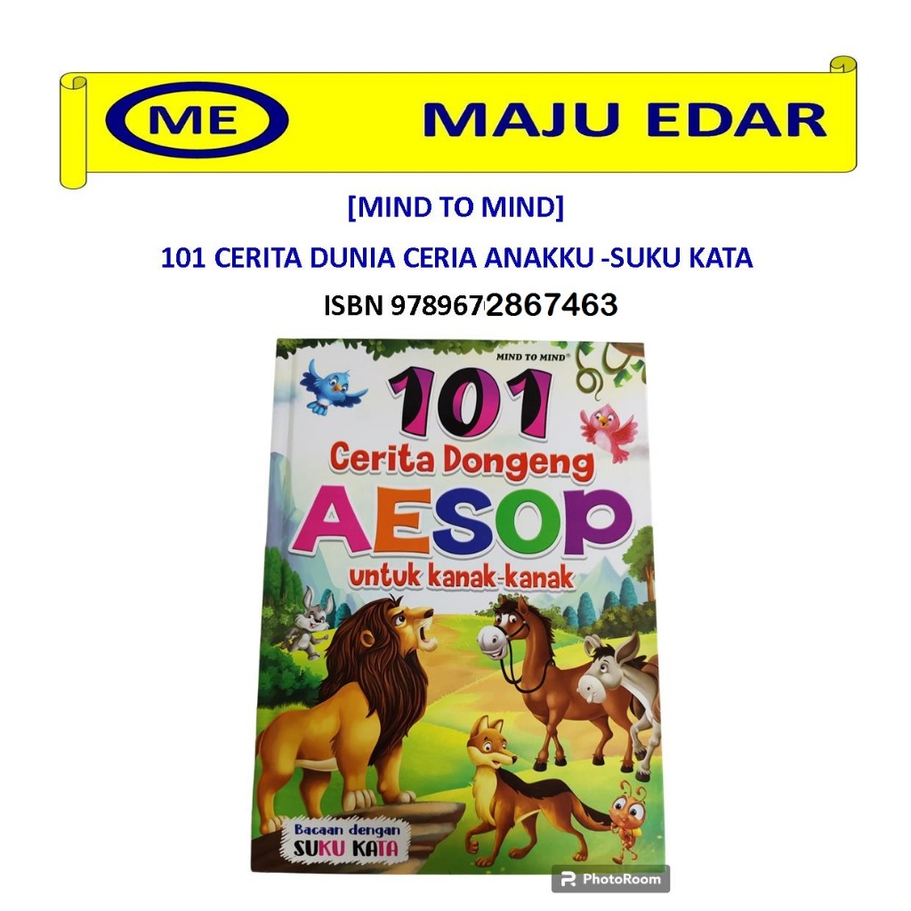 [MIND TO MIND] 101 CERITA DONGENG AESOP UNTUK KANAK-KANAK (BACAAN DENGAN SUKU KATA) BUKU CERITA ...