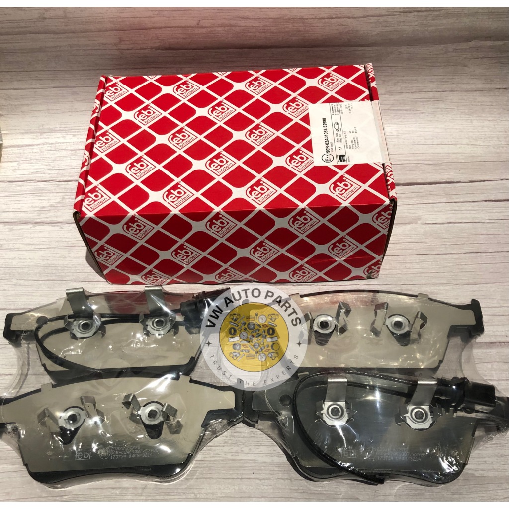 ( 100 % FEBI GERMANY ) 3W0698151AA FRONT BRAKE PAD BENTLEY CONTINENTAL ...