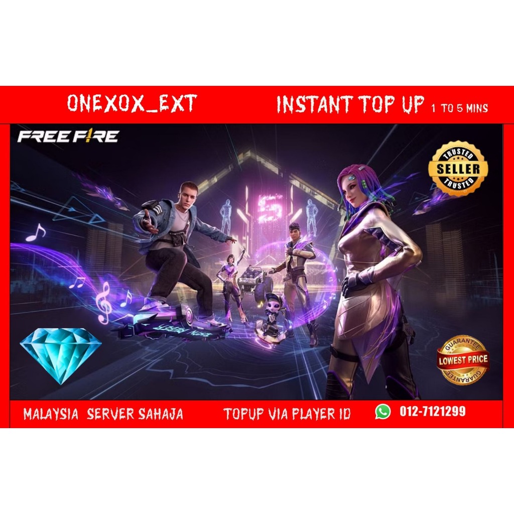 MAIZE FREE FIRE DM BOOSTING | JOKI FF INSTANT BIG PACK 钻石粉 | Shopee ...