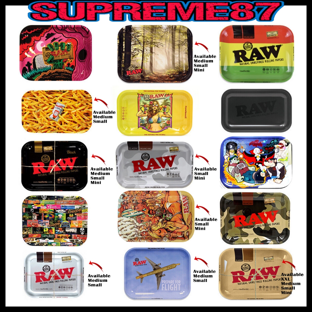 RAW Metal Rolling Tray Raw accessories Raw rolling Tray RAW Crumb ...