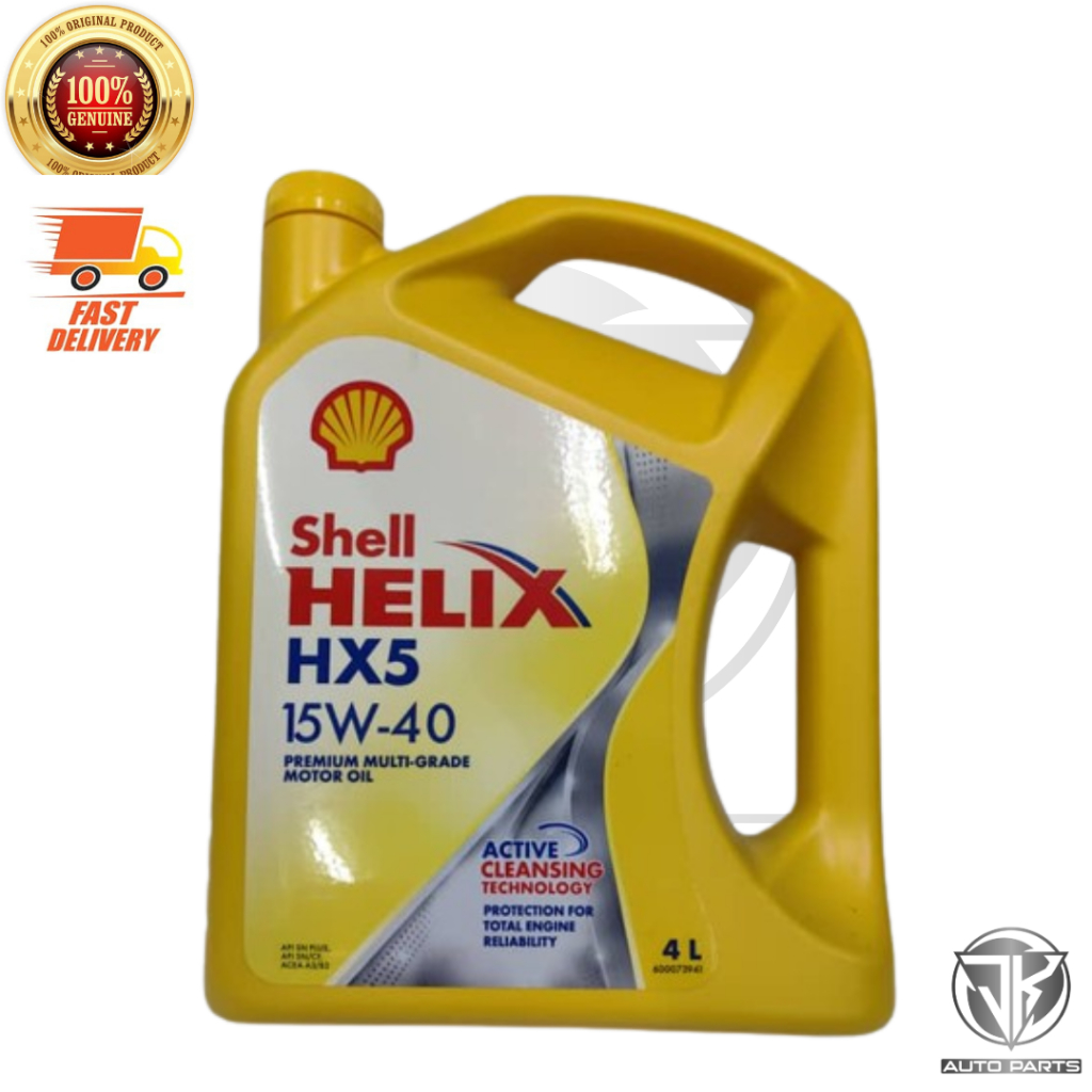 SHELL HELIX HX5 15W40 ENGINE OIL (4LITERS) | Shopee Malaysia