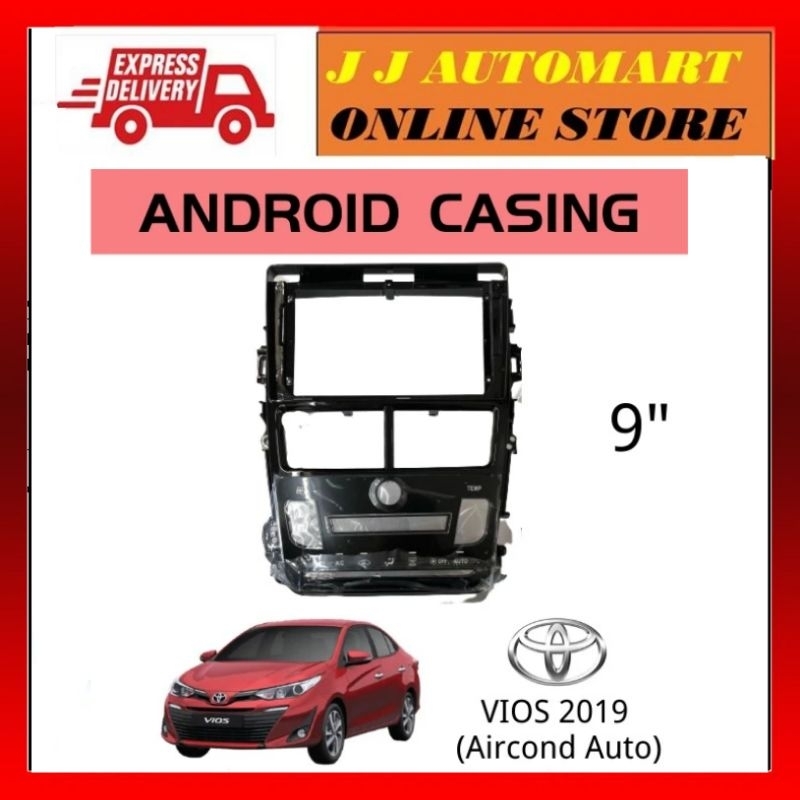 Toyota Vios / Yaris 2019 android casing with socket 9 inch(Auto Air ...