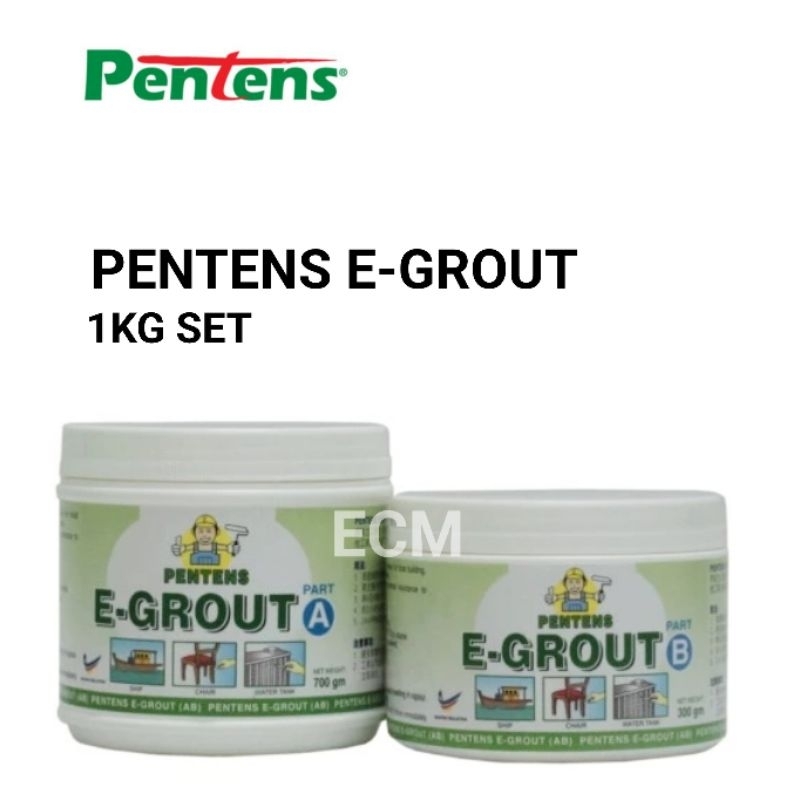 PENTENS E-GROUT EPOXY PUTTY ADHESIVE (1KG SET) | Shopee Malaysia