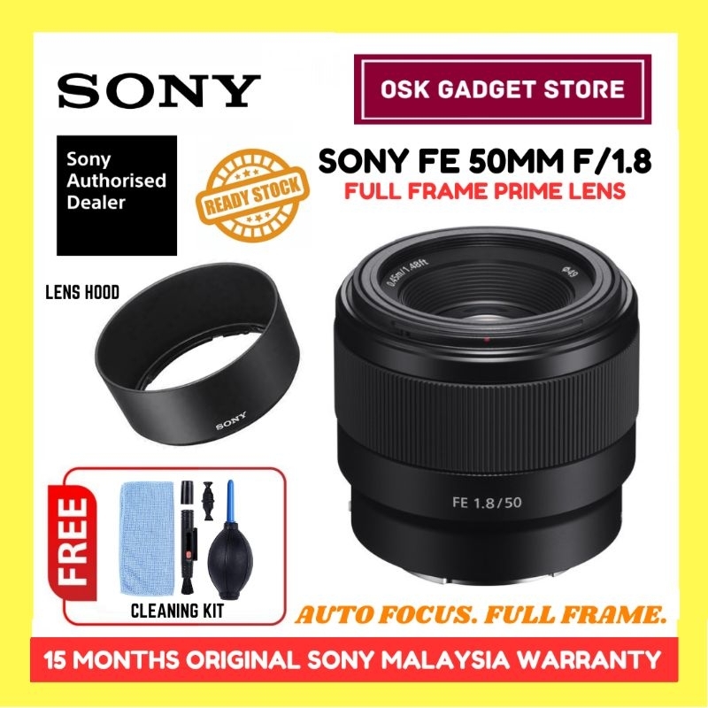 Sony FE 50mm F1.8 SEL50F18F For Sony Full Frame FE Mount | 1 Year Sony Malaysia Official ...