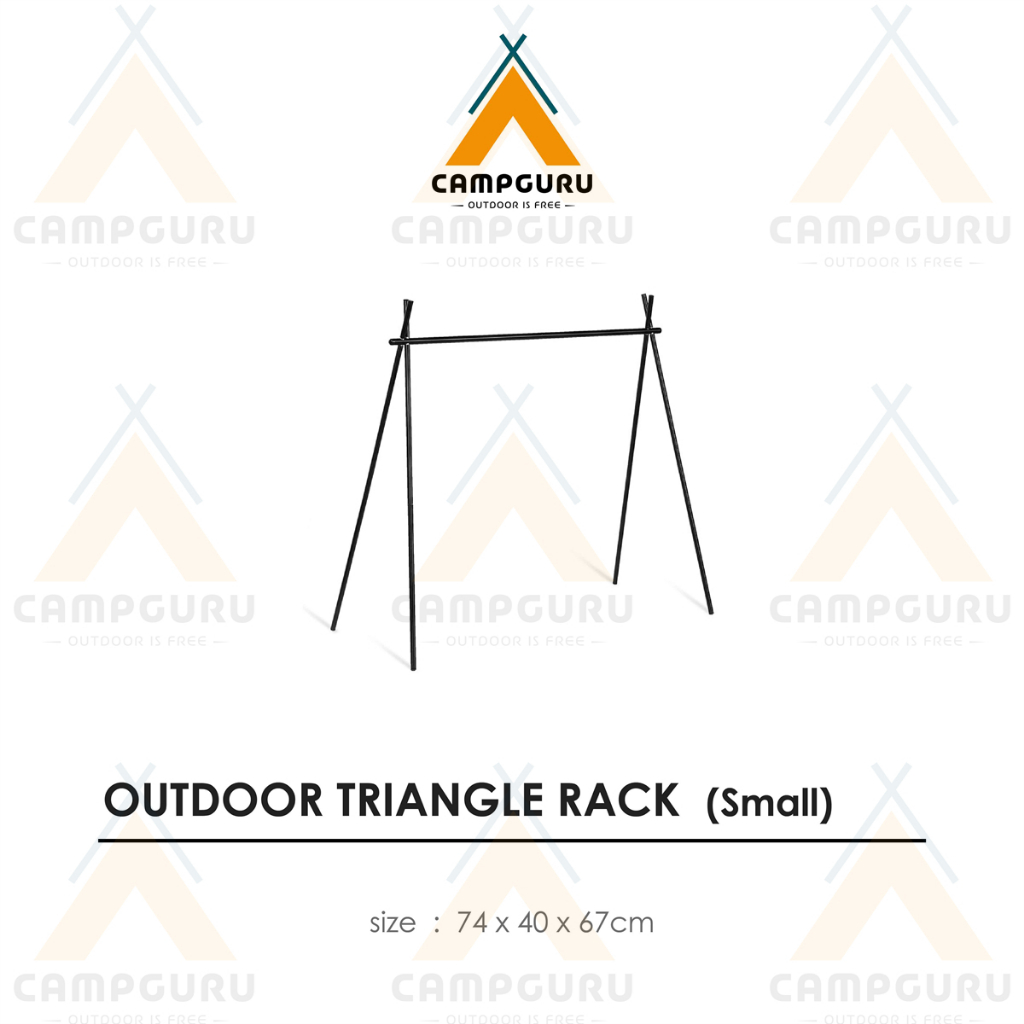 CAMPGURU Outdoor Triangle Portable Hanging Rack Camping Storage Hanger ...