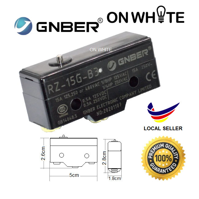 GNBER MICRO SWITCH RZ-15G-B3 ( M SIZE ) | Shopee Malaysia