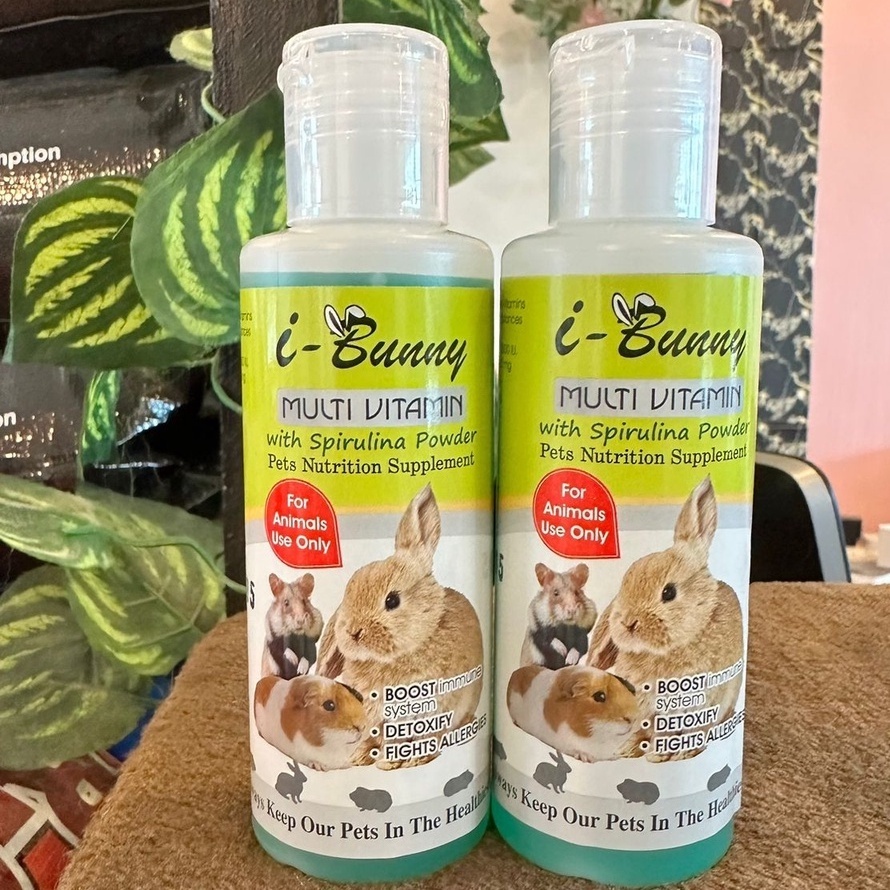 i-Bunny Multivitamin with Spirulina Powder For Rabbits, Hamsters, Mice ...