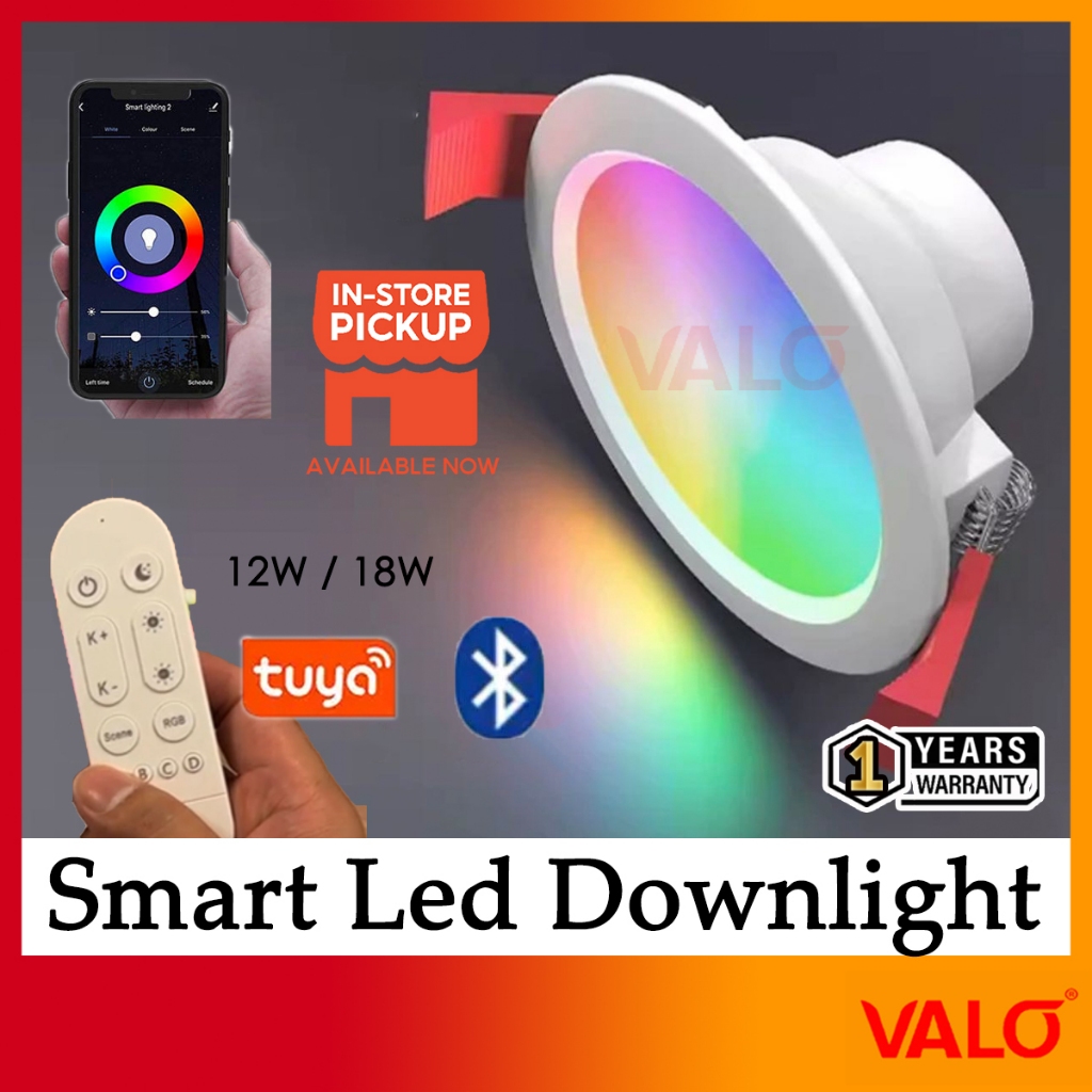 Smart LED Downlight RGB 4inch 6inch 12W 18W Bluetooth PHONE Control ...