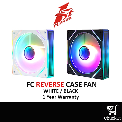 1st Player FCR REVERSE Case Fan | ARGB PC Cooling Case Fan | 120x120x25 ...