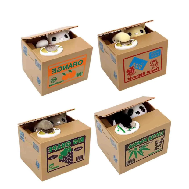 Tabung Simpan Duit Kucing Ambil Duit Syiling Automatic Stole Coin Piggy ...