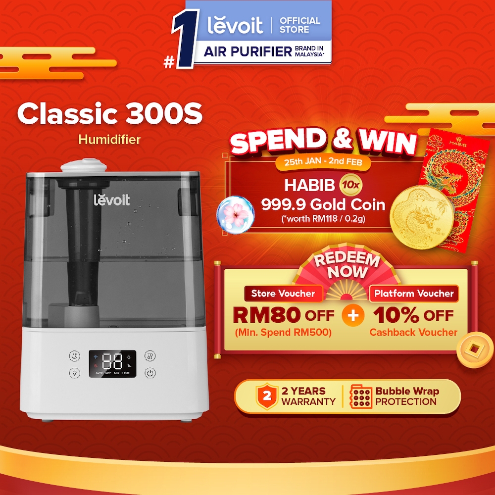 Levoit VeSync Classic 300S Ultrasonic Smart Humidifier and Built in Aroma Pads (6L Tank ...