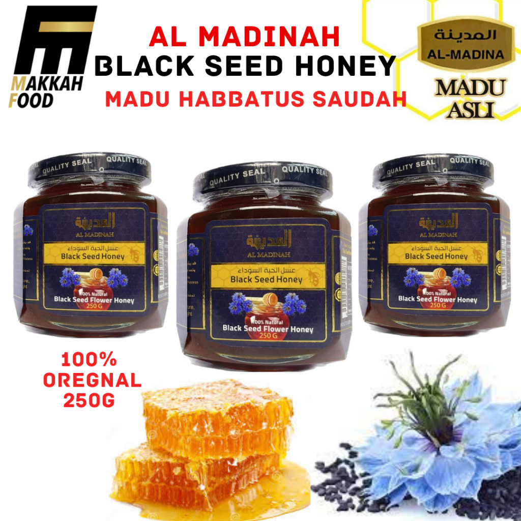 Madu Bunga Habbatussauda Asli | Almadinah Natural Black Seed Honey ...