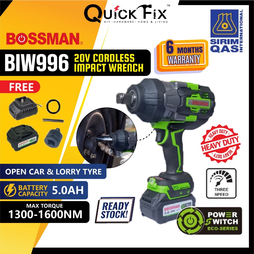 QuickFix [NEW] BOSSMAN BIW996 3/4" 20V LI-ION Battery Cordless ...