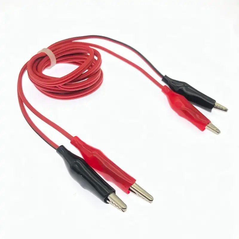 1pair 1meter Alligator Clips Electrical DIY Test Leads Alligator Double ...