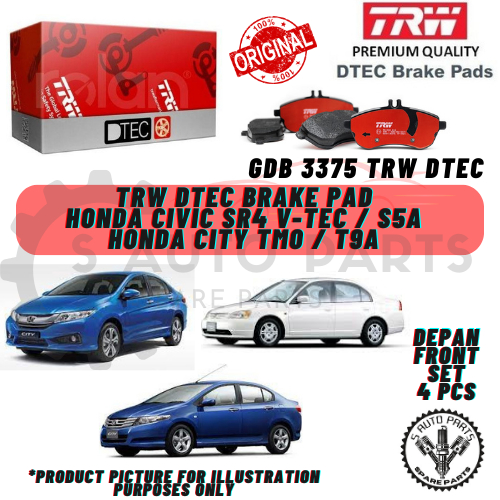 HONDA CIVIC SR4 V-TEC / S5A / HONDA CITY TMO / T9A (depan FRONT) TRW ...