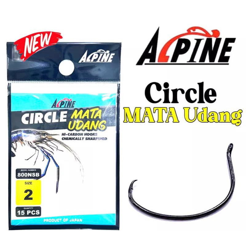 ALPINE MATA UDANG PRAWN HOOK SABIT UDANG GALAH | Shopee Malaysia