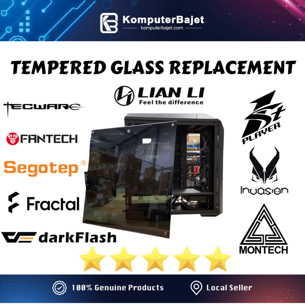 Ori Tempered glass side panel Replacement casing Tecware / 1st Player ...
