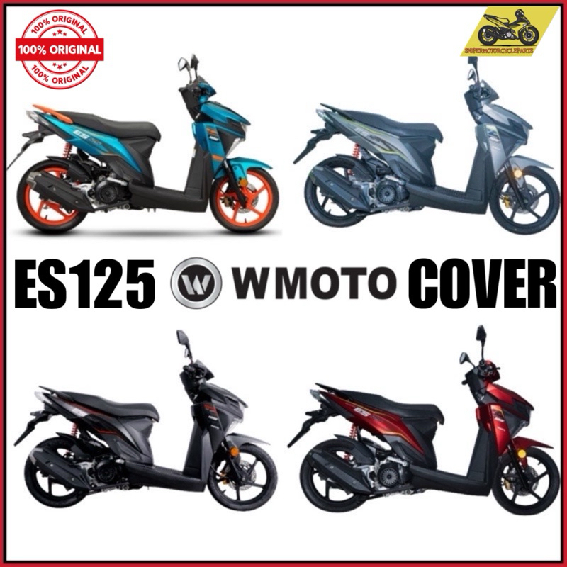 [100% ORI] WMOTO ES125 ES125i ES BODY COVER SET WITH STRIPE STICKER ES ...