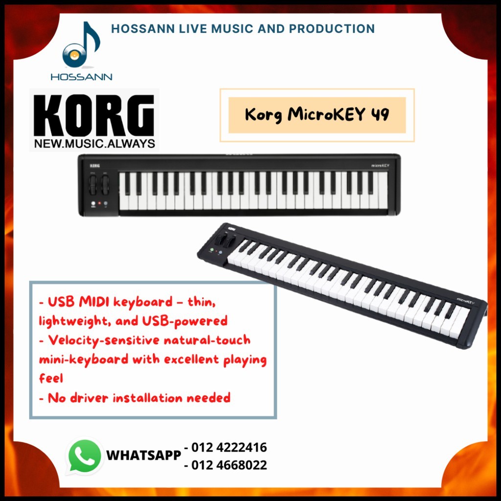🔥 Korg MIDI Controller (Korg Microkey 49) 🔥 MIDI 键盘 | Shopee Malaysia