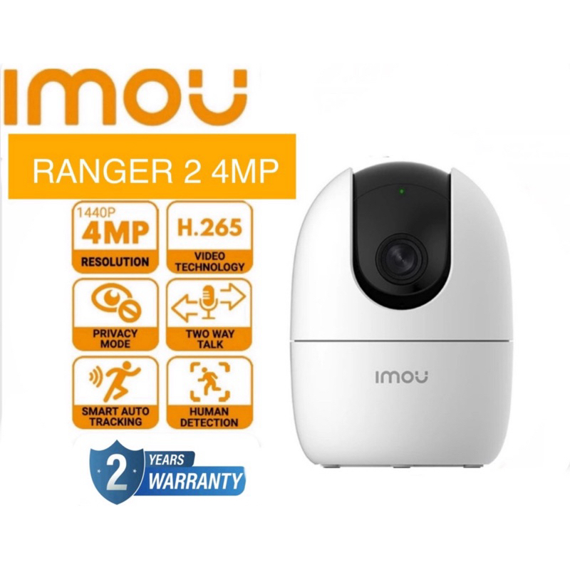 DAHUA IMOU Ranger 2 2MP/4MP (2560 x 1440) Smart Motion Tracking AI ...