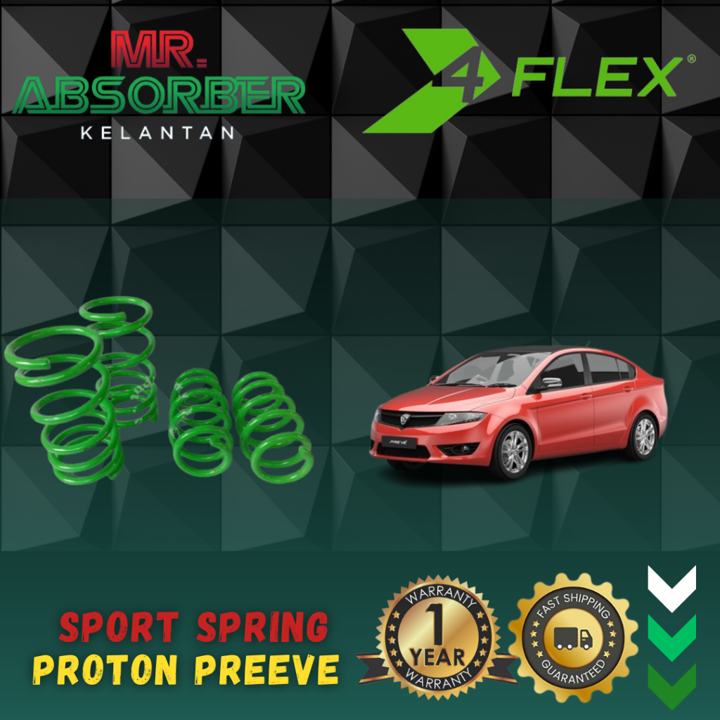 PROTON EXORA/PREVE/PERSONA 1st MODEL SPRING SPORT 4FLEX LOWERED ...