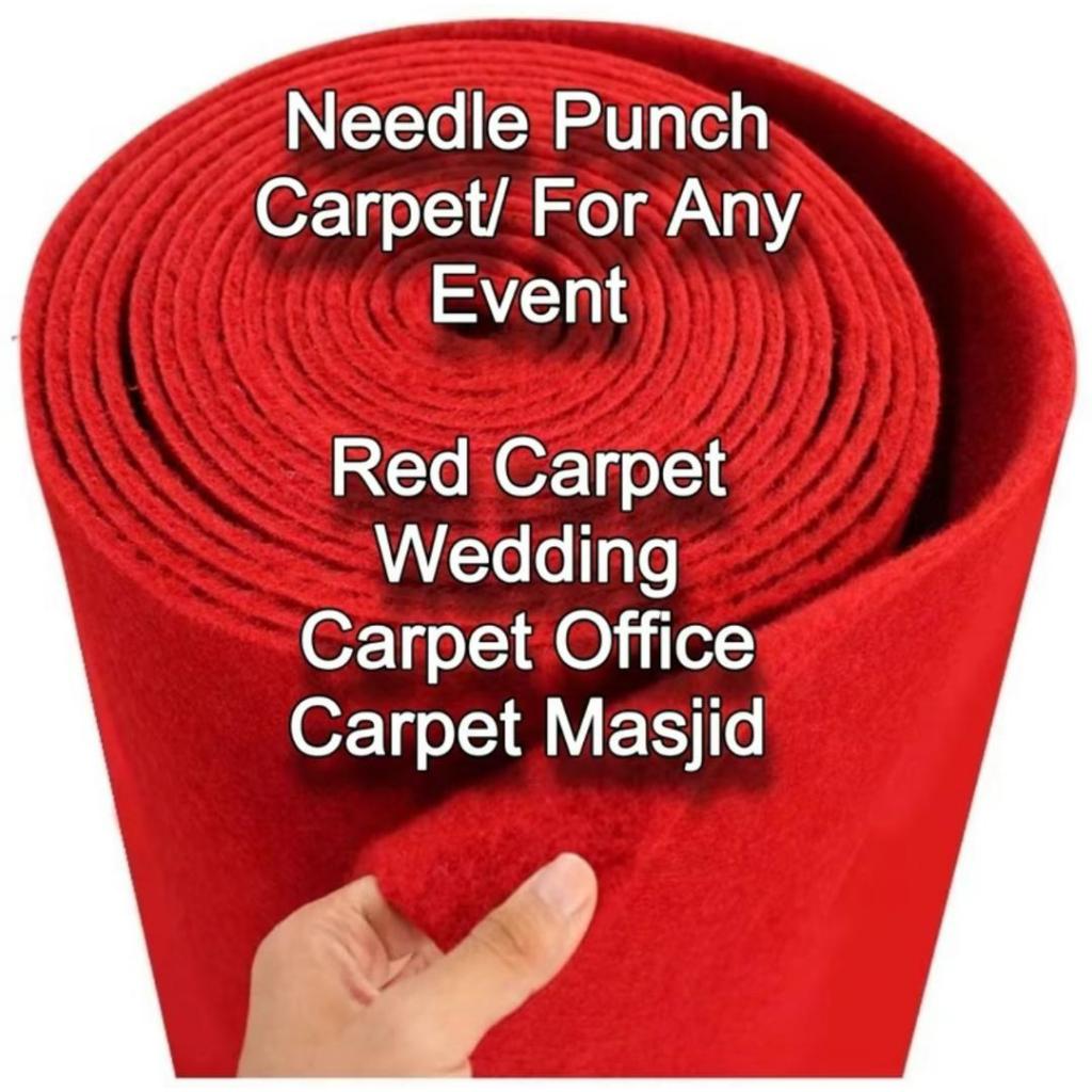 NEEDLE PUNCH CARPET / FOR ANY EVENT / 1.83X20 METER 1 ROLL / CARPET ...