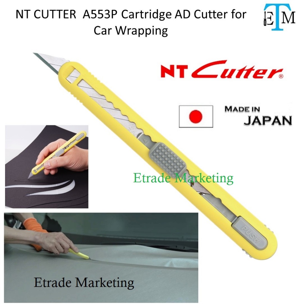 NT CUTTER A553P Cartridge Cutter 30⁰ Tip Blades for Car Wrapping ...