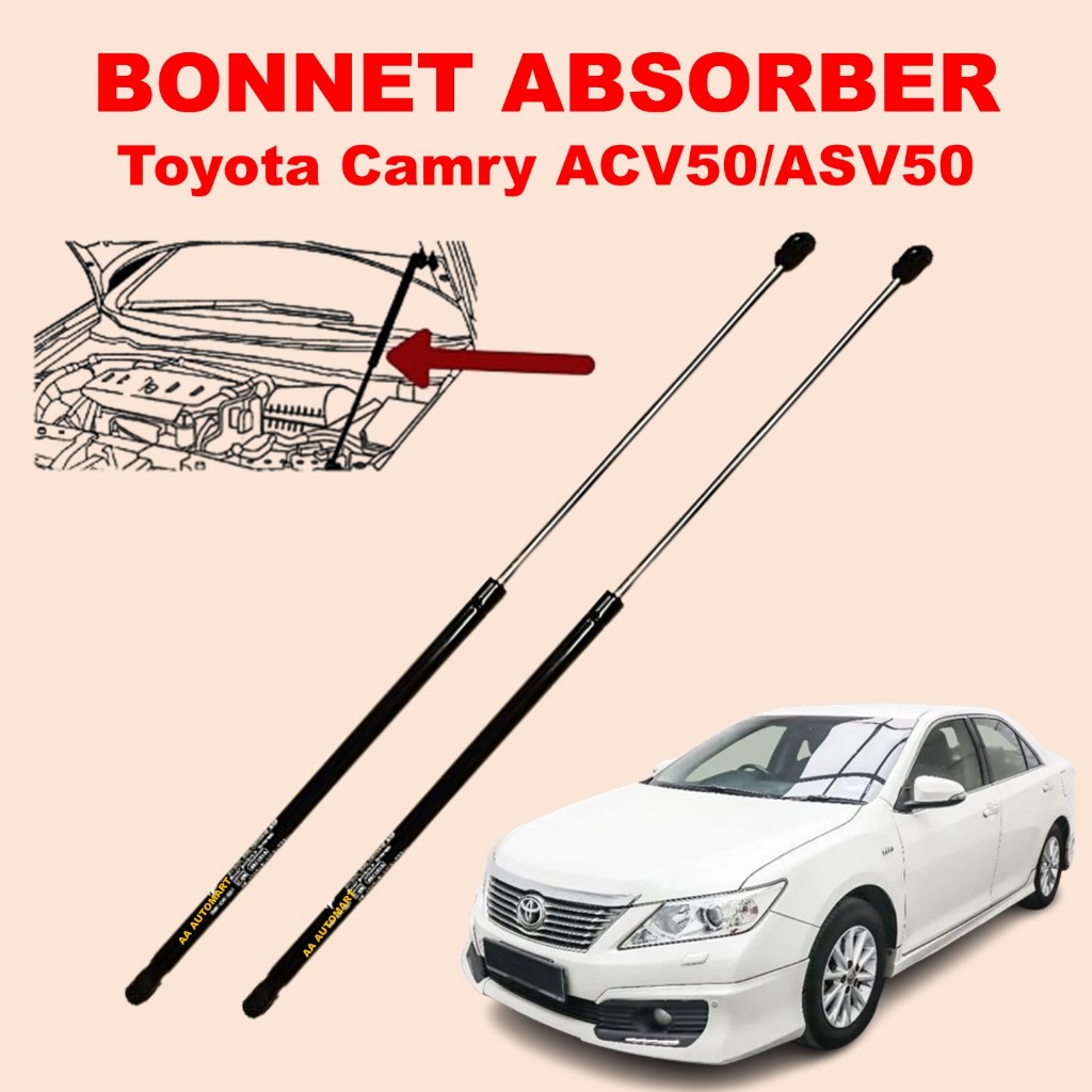 Warranty Toyota Camry ACV50/ASV50 Front hood absorber FRT bonnet damper ...