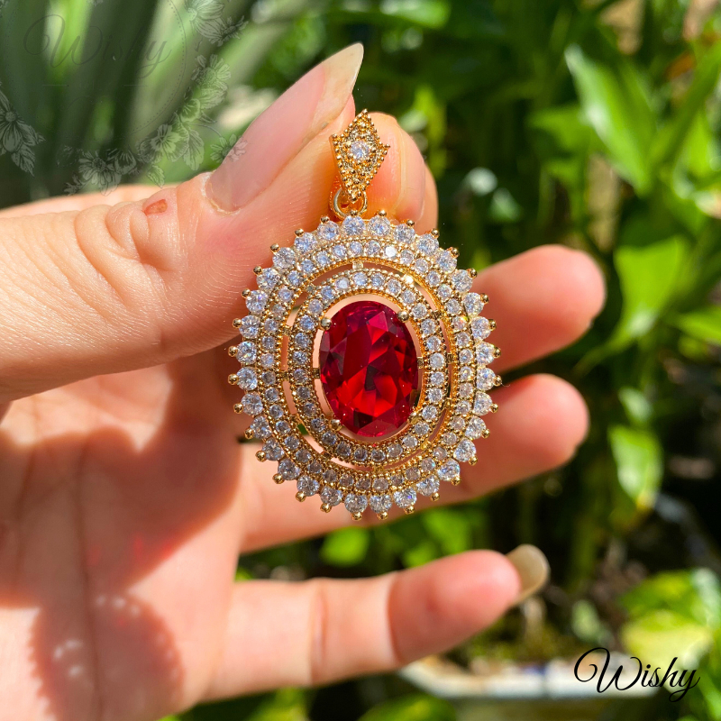 15 Warna Loket Emas Suasa Batu Zircon Bujur Diamond Gold Plated ...