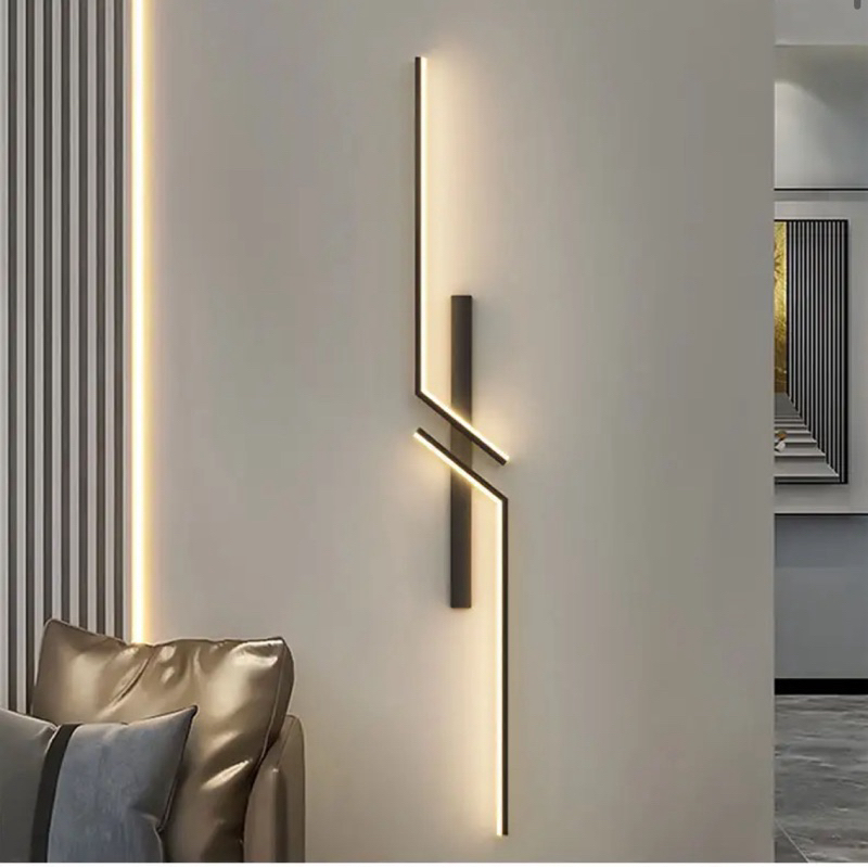 Modern Creative Strip Led Bedroom Bedside Wall Sconce Led Lights Living ...