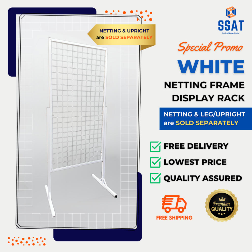 SSAT Netting Frame Display Rack / Rak Jaring Besi /Multifunctional Iron ...
