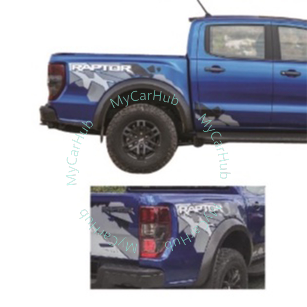 Ford Ranger XLT Plus / XLT / Raptor / Wildtrak Side Body Sticker ...