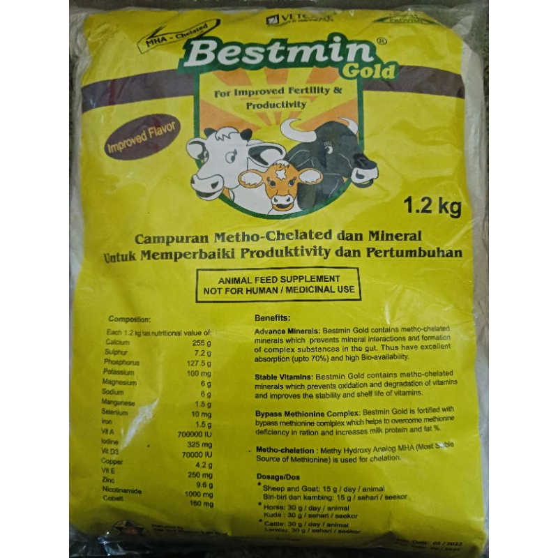 Bestmin Gold 1.2kg Multivitamin | Meningkatkan kesuburan, kesihatan ...