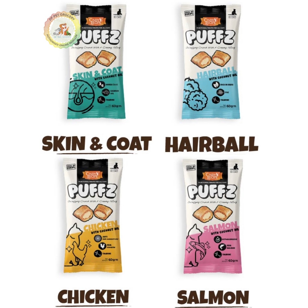 Cindys Recipe Puffz 60gm - Cat Treats | Shopee Malaysia