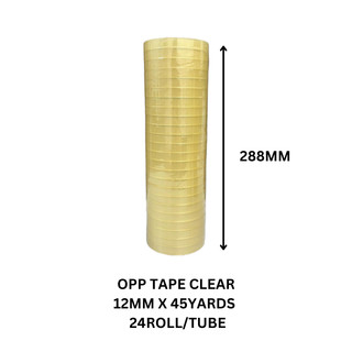 M-ONE Opp Tape Clear 12mm x 35m , 18mm x 35m , 24mm x 35m | Shopee Malaysia