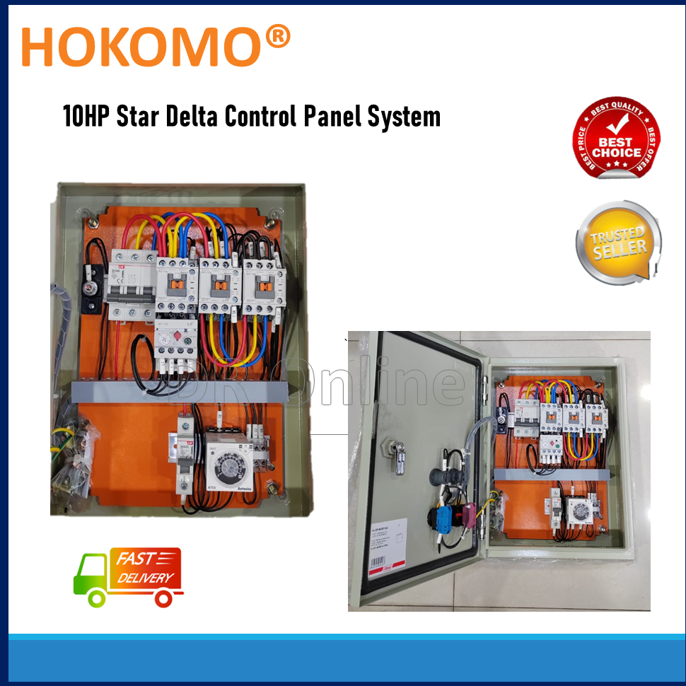 10HP Star Delta Control Panel System Brand Shihlin & LS Brand | Shopee ...