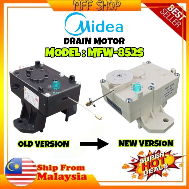 MFW-852S MIDEA Washing Machine Drain Motor ORIGINAL NEW VERSION ...