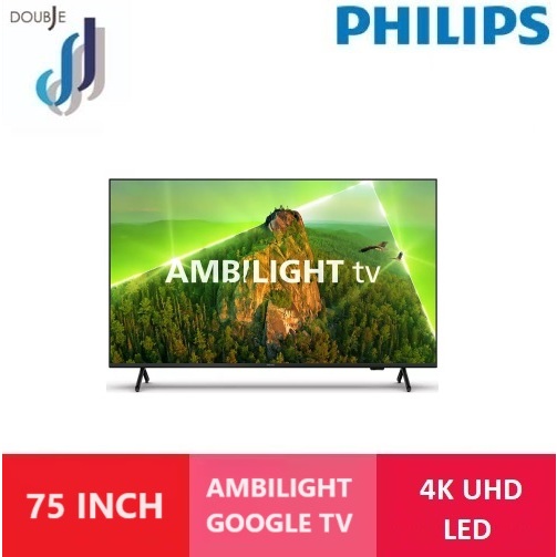Philips 75 Inch 4K UHD HDR Ambilight Google TV 75PUT7908 | Shopee Malaysia