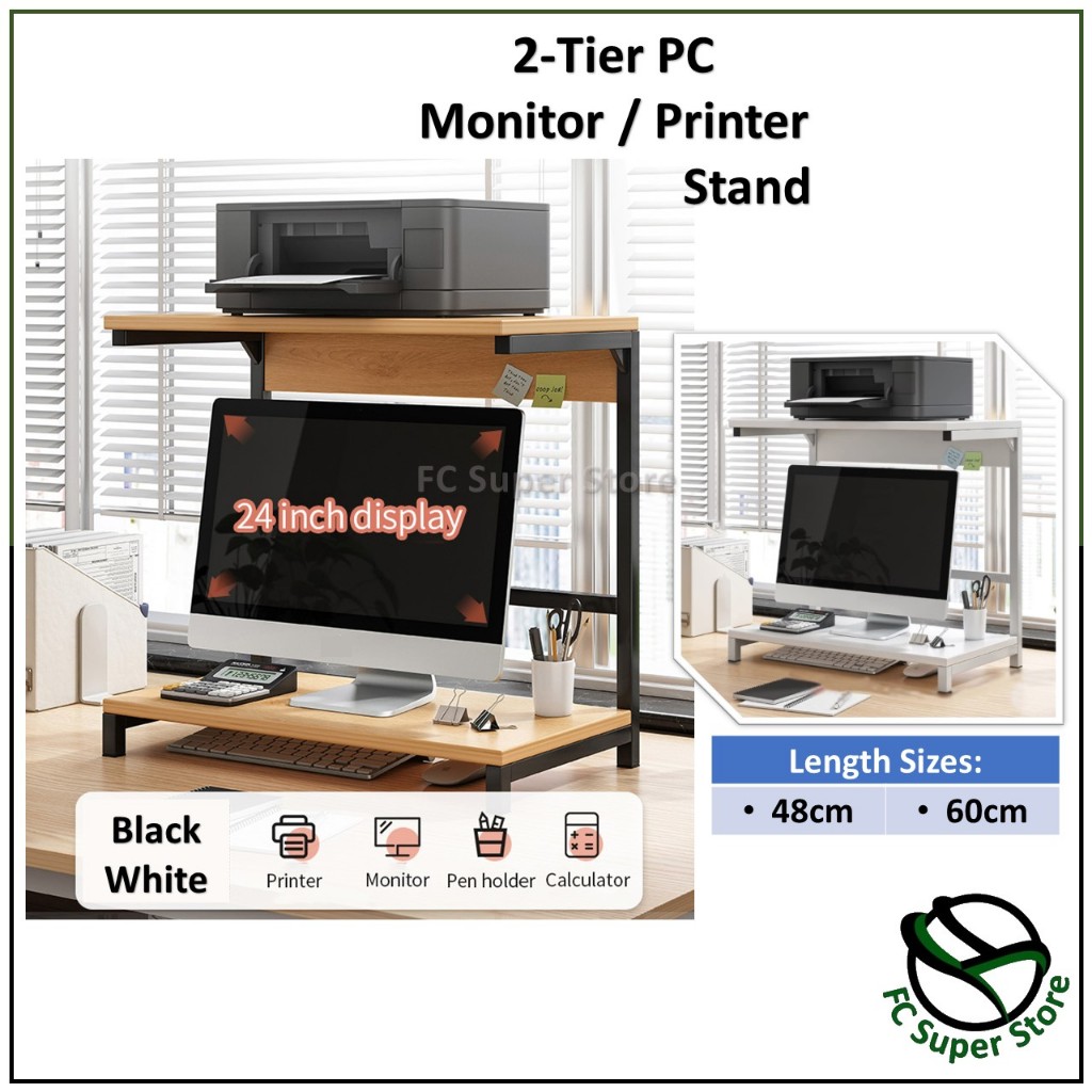 FCSS - Laptop Stand Rack / Rak Komputer / Desktop Monitor Keyboard ...