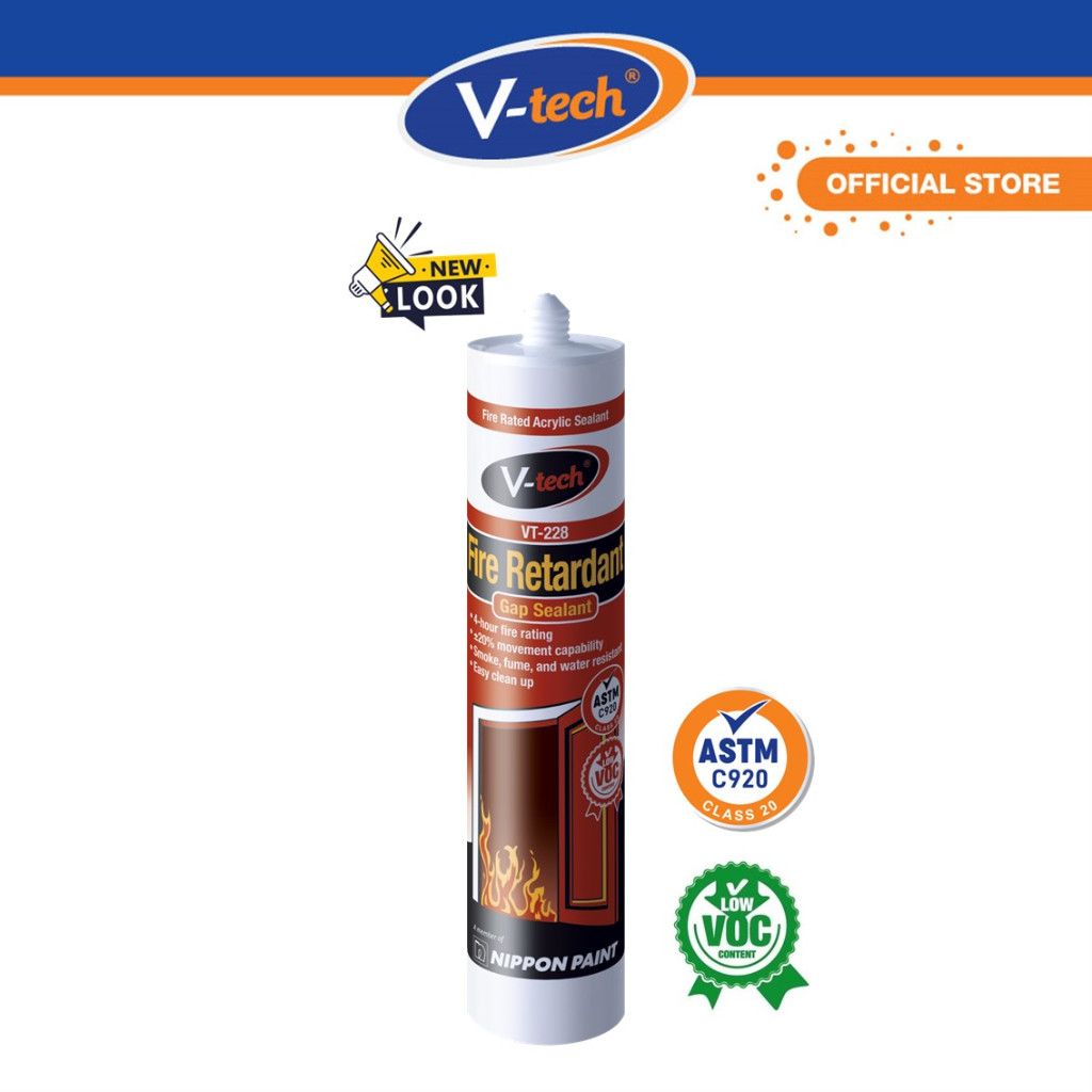 VT-228 Fire Retardant Sealant (Acrylic Sealant) (450g） | Shopee Malaysia