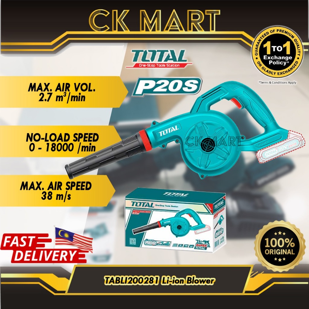 *NEW ARRIVAL*TOTAL TABLI200281 P20S 20V Li-ion Blower | WADFOW P20S ...