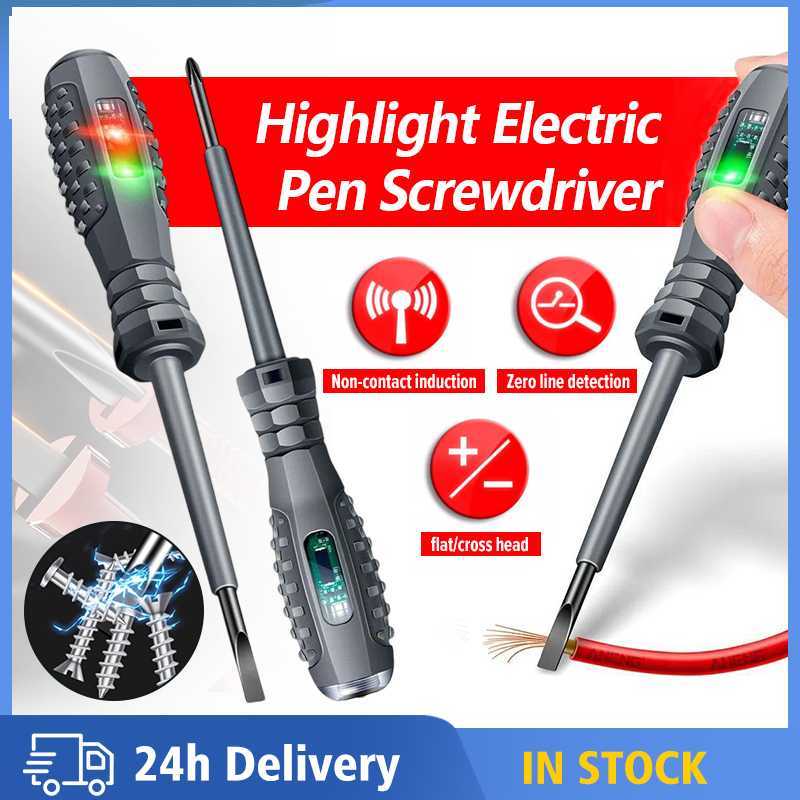 Waterproof Digital Voltage Tester Pen 220V Electric Screwdriver Probe ...