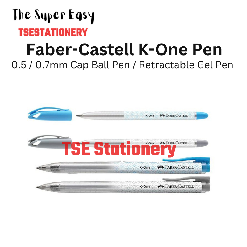 Faber-Castell K-One Smooth Ball Pen 0.5mm / Gel Pen 0.5mm / 0.7mm Faber ...