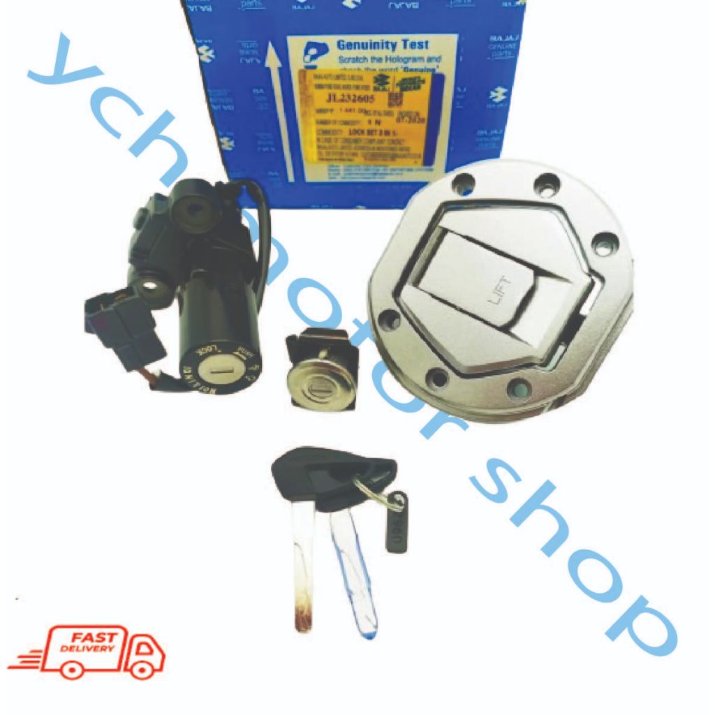 MODENAS PULSAR NS200 ABS MAIN SWITCH / KEY SET 3 IN 1 WITH TANK LOCK ...