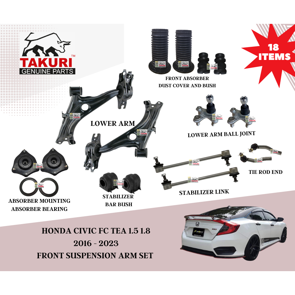TAKURI HONDA CIVIC TEA 1.5 1.8 FC 2016 - 2023 STABILIZER LINK ABSORBER ...
