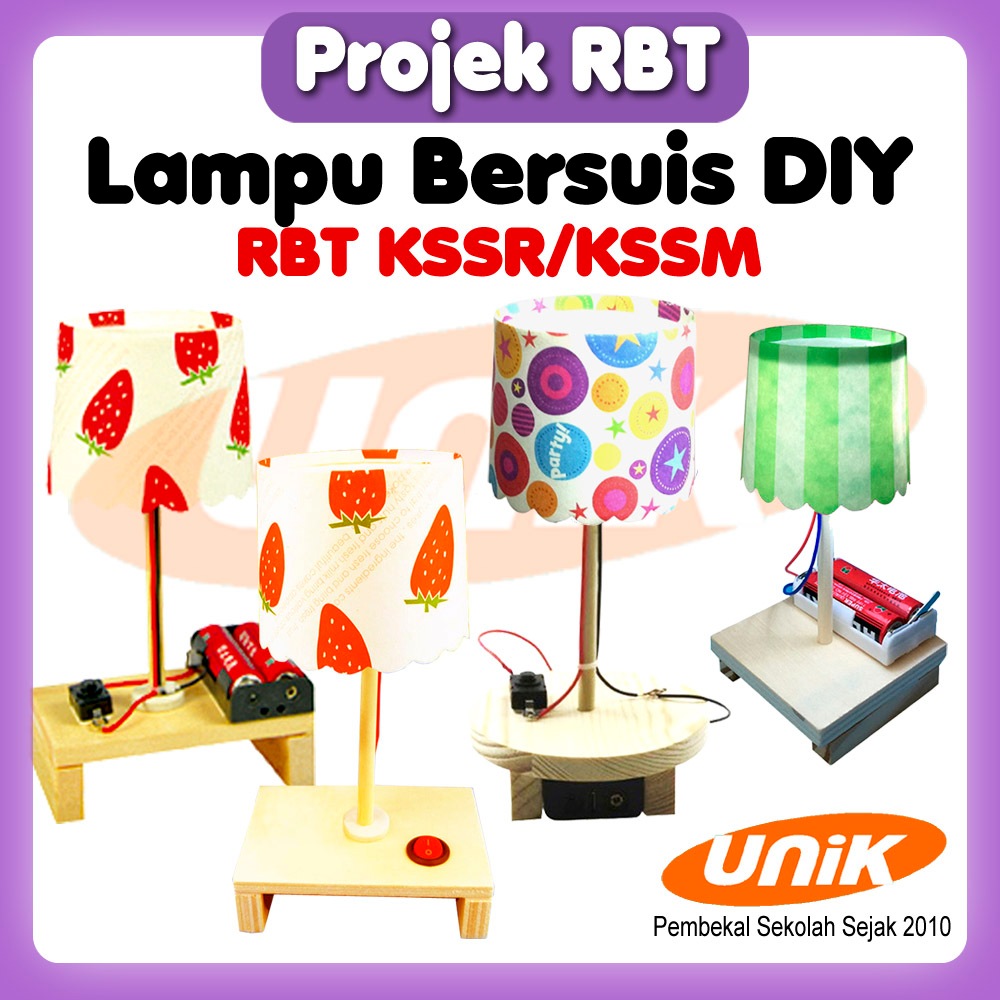 [UNIK] Projek RBT KSSR KSSM - Lampu Meja Tidur Mini DIY / Table LED ...